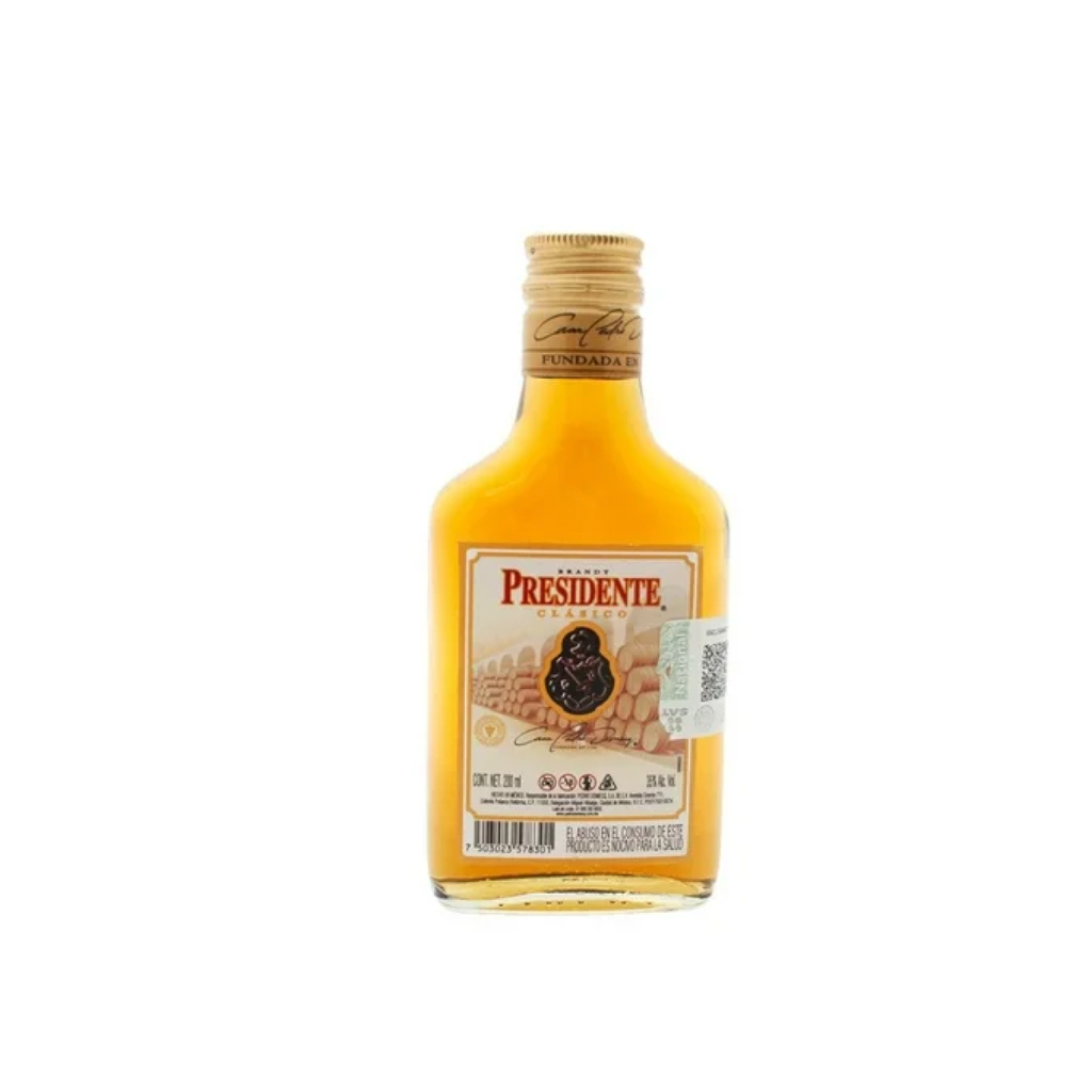 Brandy Presidente clásico -200ml – La Penca Vinos